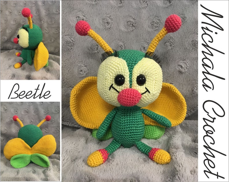 PATTERN Crochet Beetle/amigurumi Beetle/pdf Tutorial Beetle - Etsy