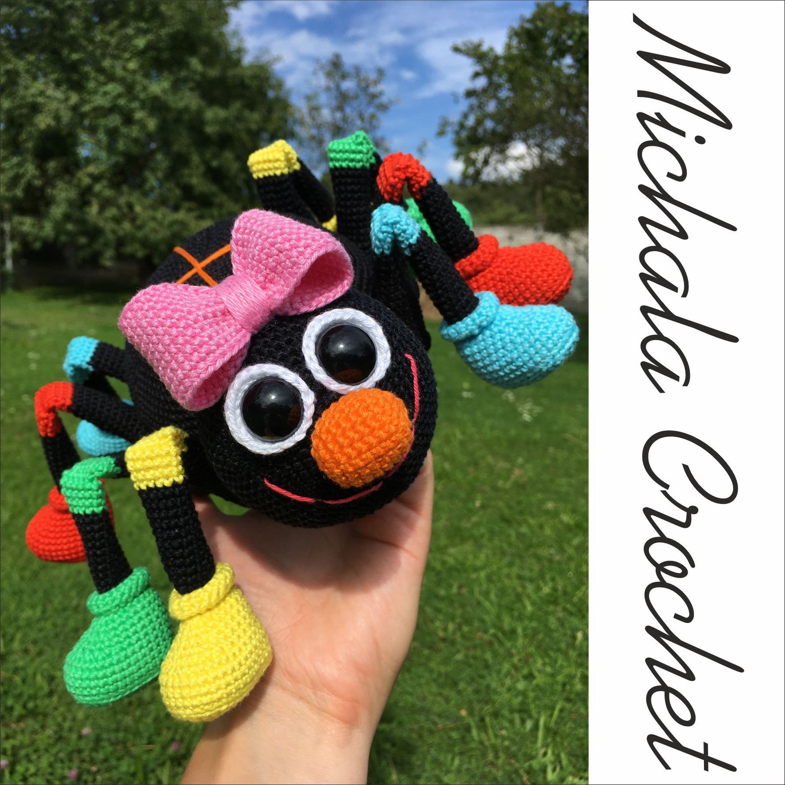 PATTERN Crochet Spider Amigurumi Spider Pdf Tutorial Spider - Etsy