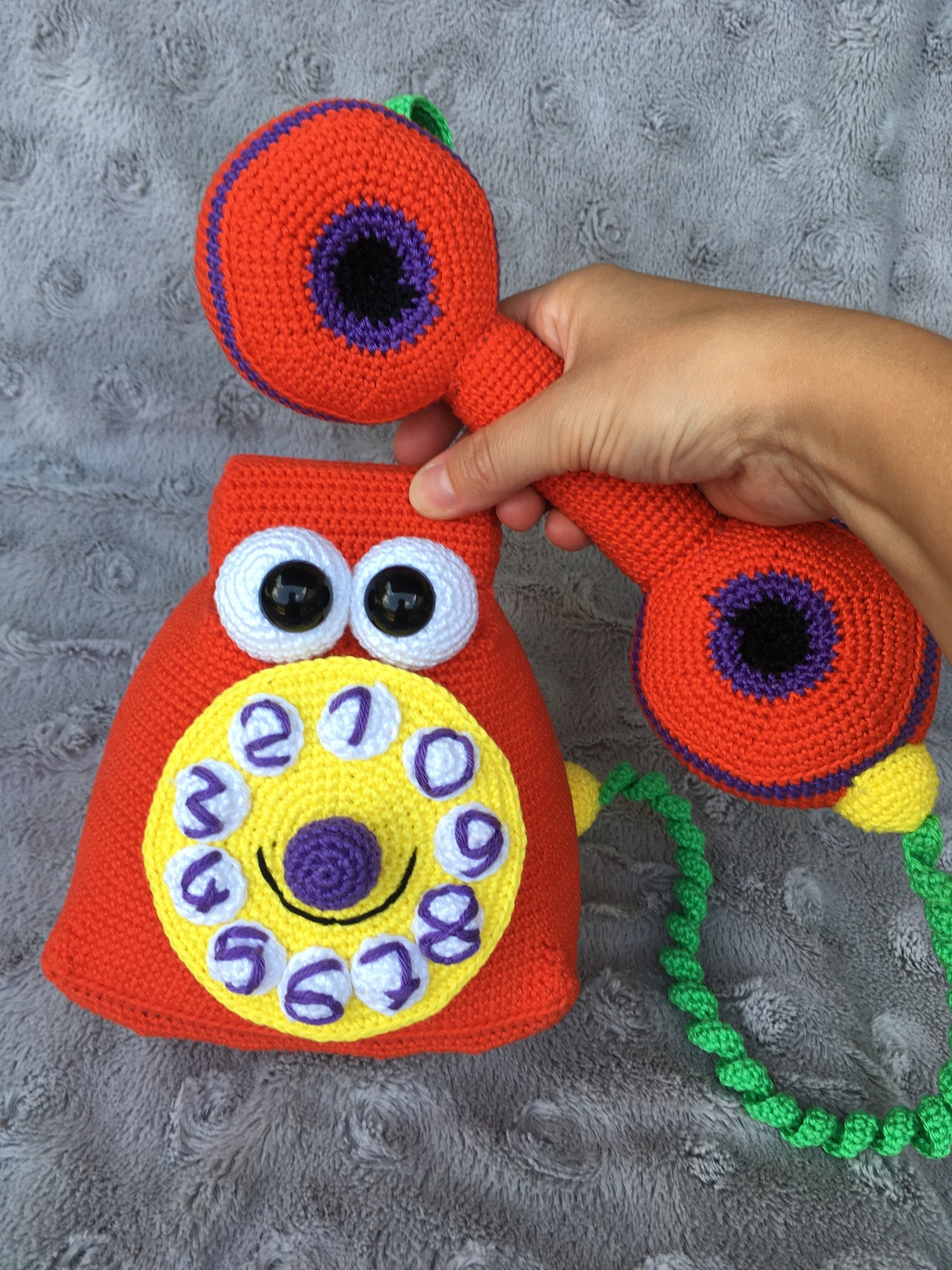 PATTERN Crochet Telephone/amigurumi Telephone/pdf Tutorial | Etsy