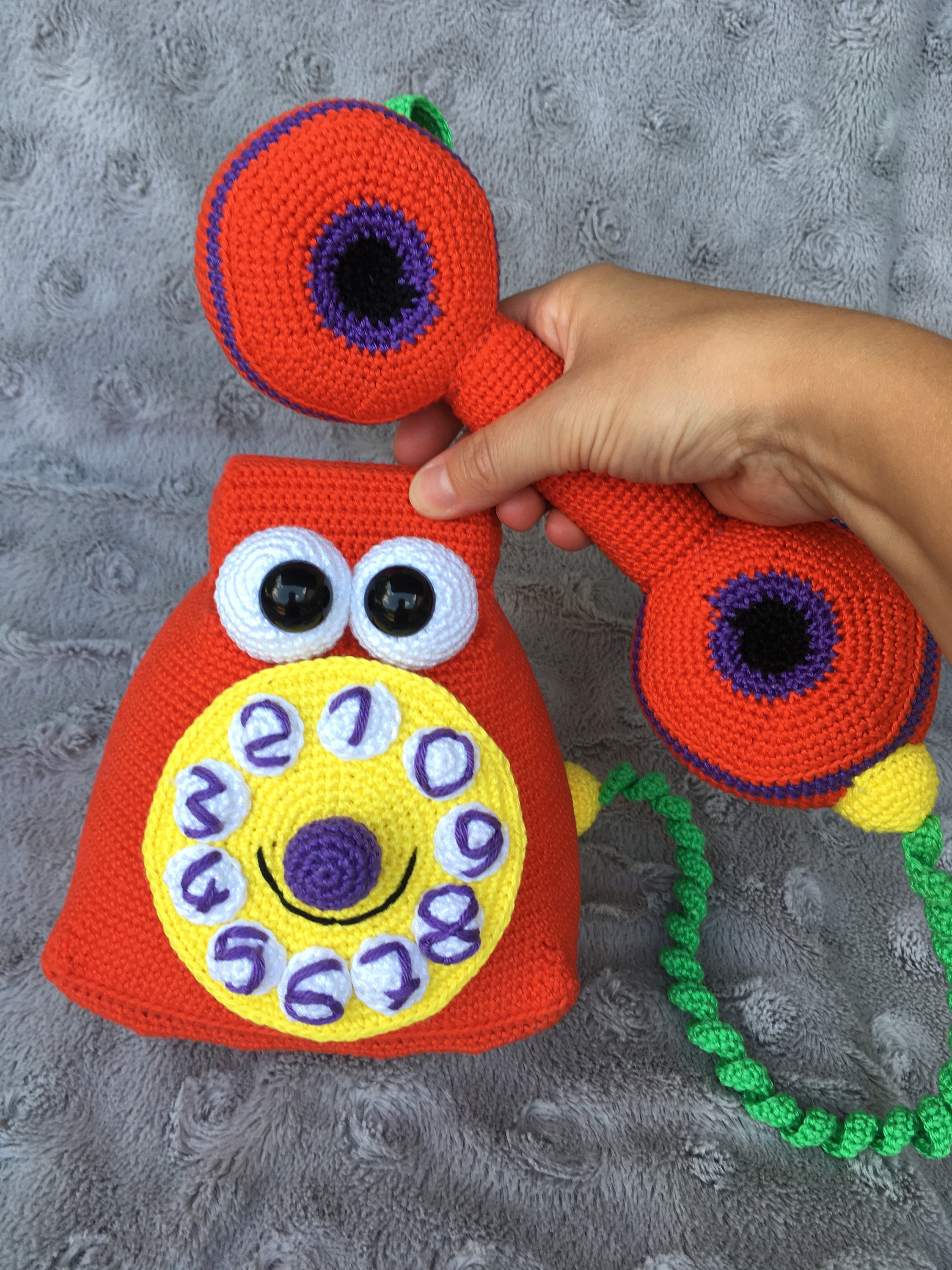 PATTERN Crochet Telephone/amigurumi Telephone/pdf Tutorial Phone - Etsy