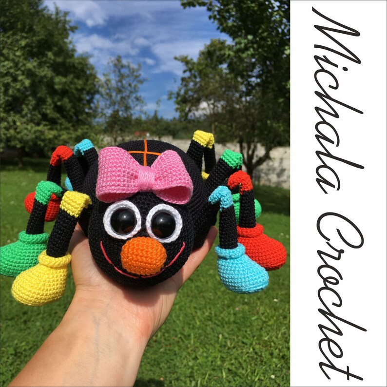 PATTERN Crochet Spider Amigurumi Spider Pdf Tutorial Spider - Etsy