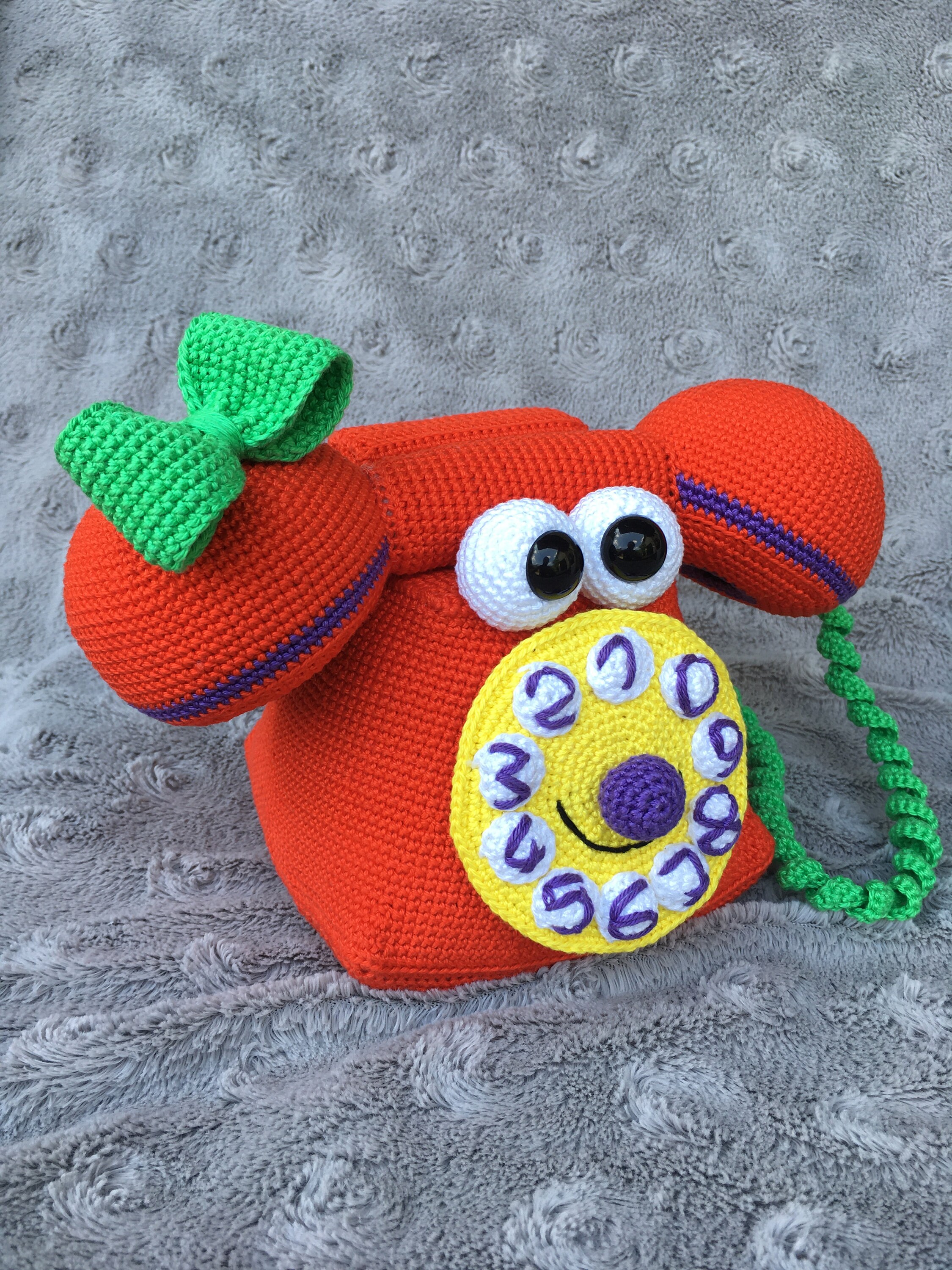 PATTERN Crochet Telephone/amigurumi Telephone/pdf Tutorial | Etsy
