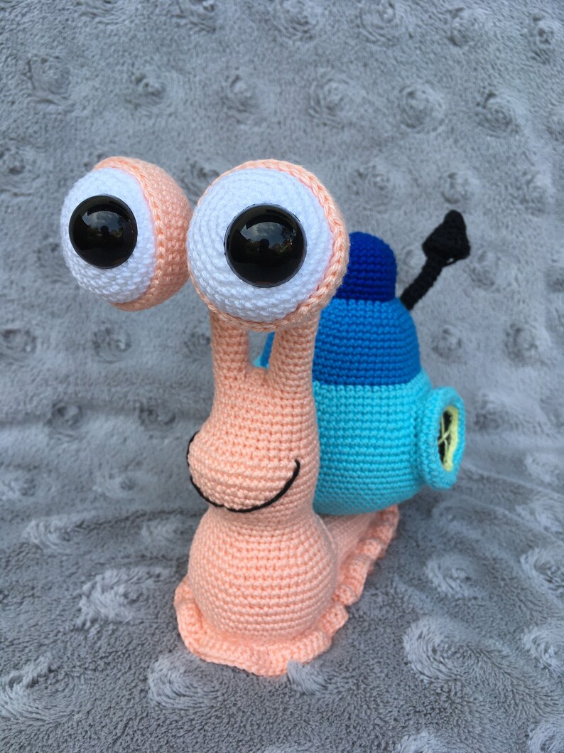 PATTERN Crochet Snail, Amigurumi Snail, Pdf Tutorial Snail - Etsy