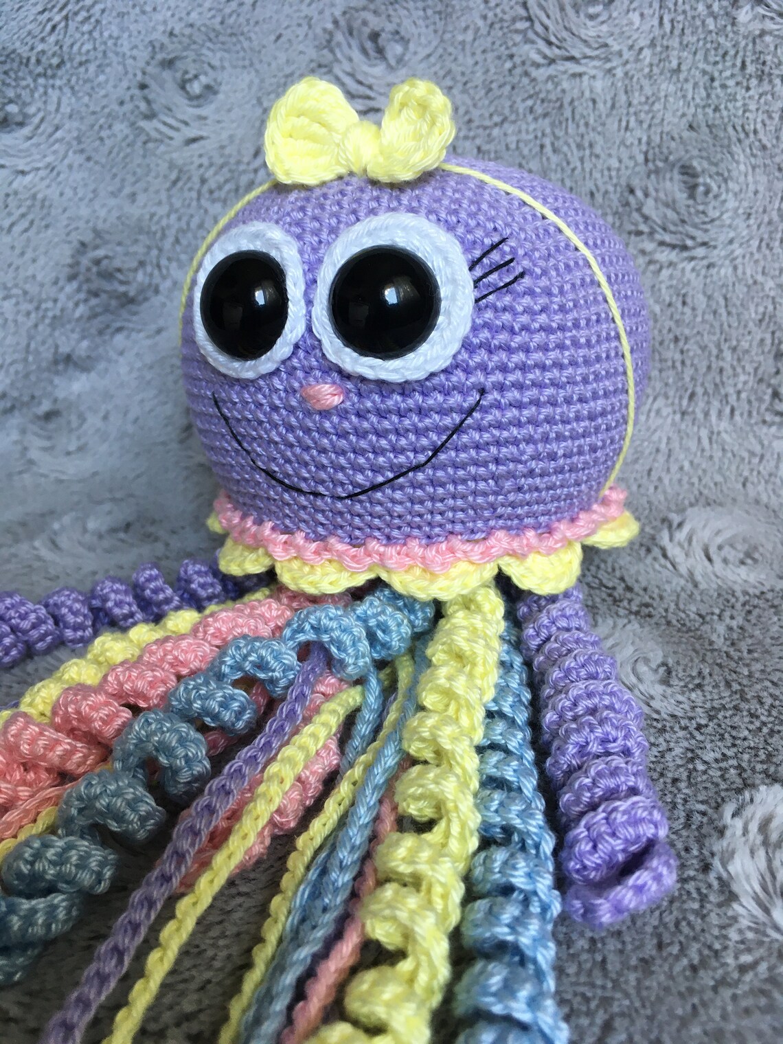 PATTERN Crochet Jellyfish, Amigurumi Jellyfish, Pdf Tutorial Jellyfish ...