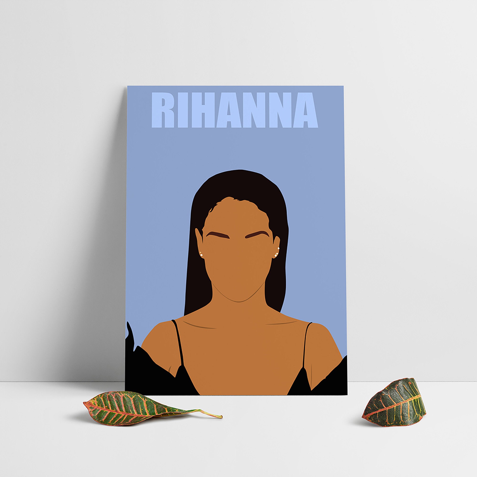 Rihanna Art Poster | Digital Art | Minimalist Poster | Wall Art ...
