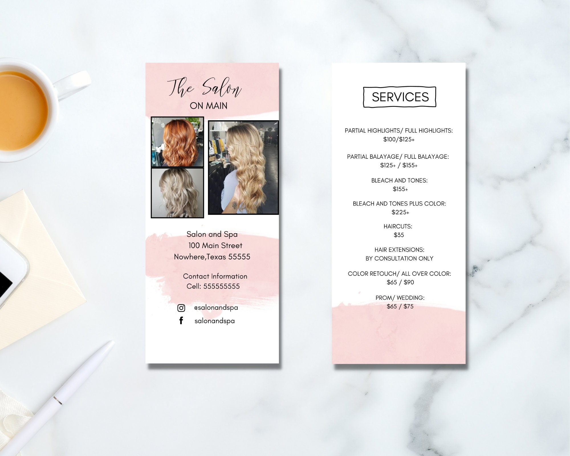 Salon Welcome Packet - Etsy