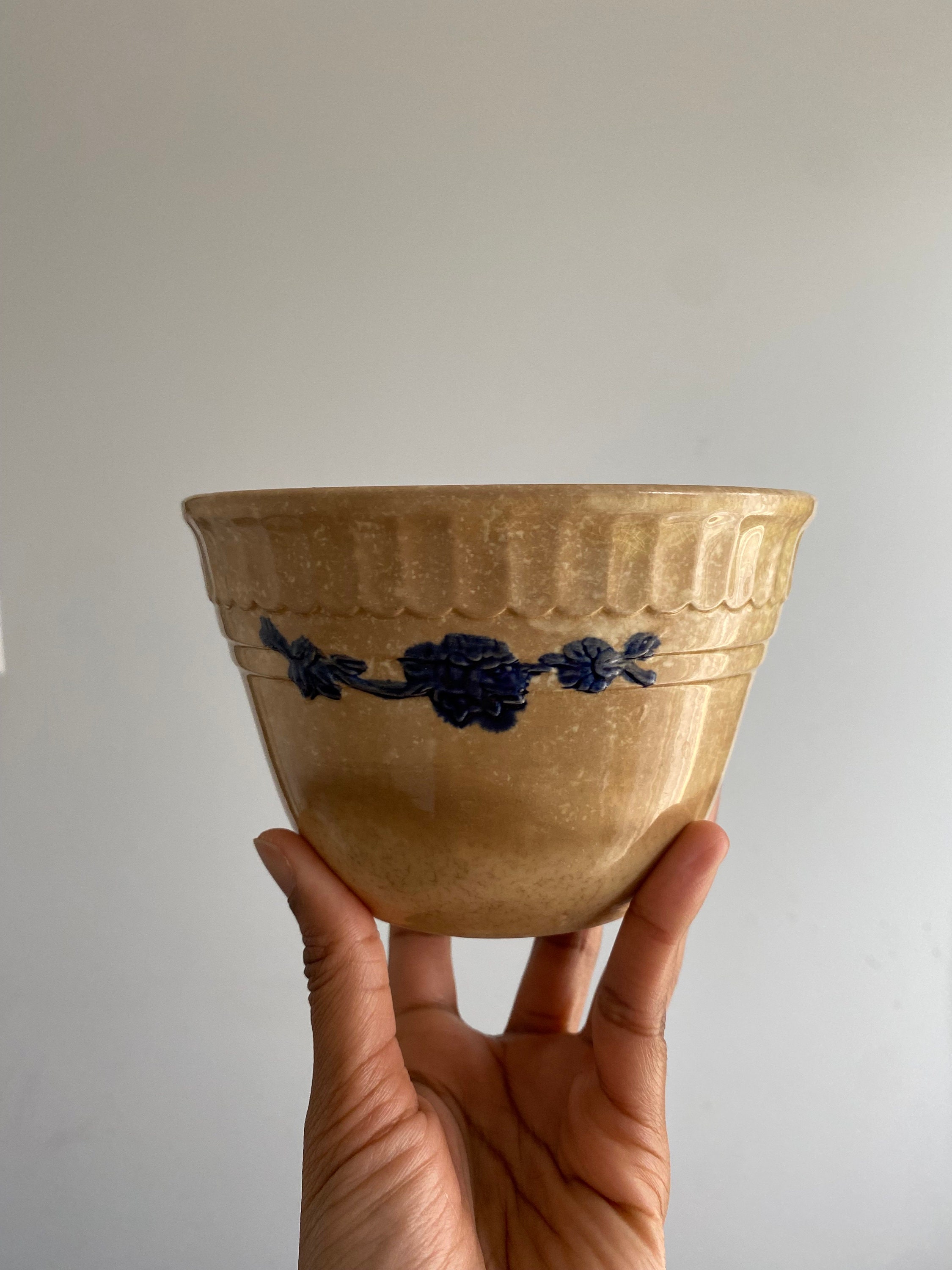 Vintage Beige Ceramic Bowl, Pottery Cereal Bowl, Daily Use - Etsy