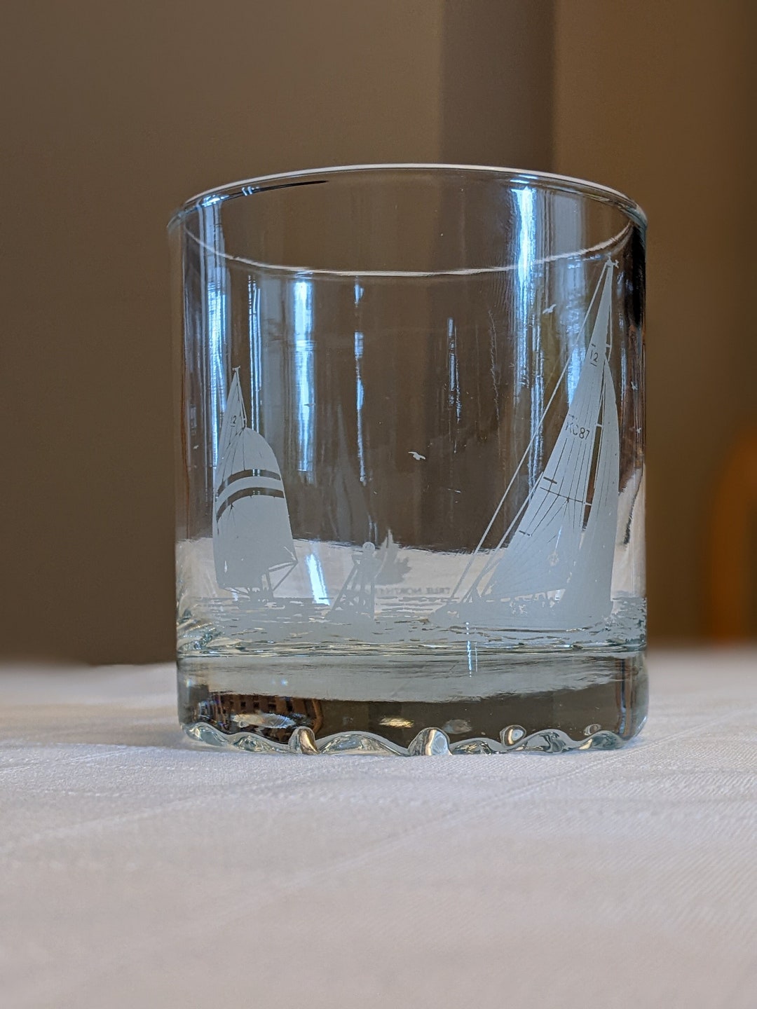 True North Whisky Glass Nautical 1980’s - Etsy