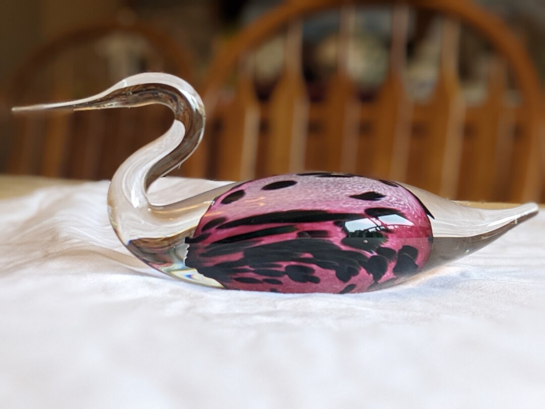 Blown Glass Loon Figurine - Etsy