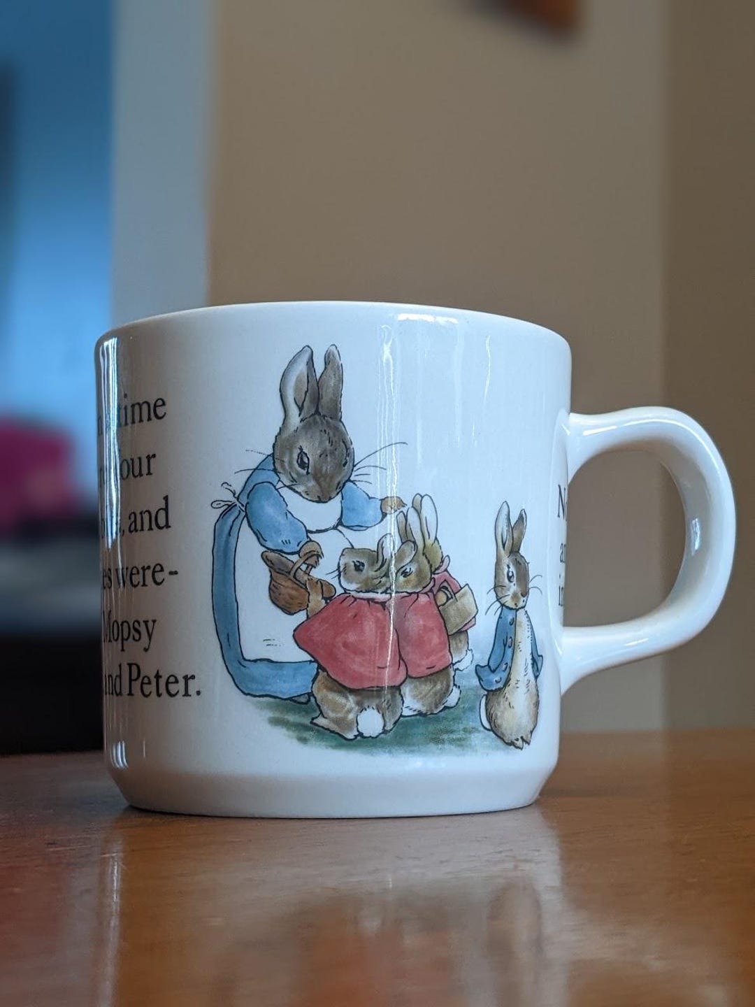 Peter Rabbit, One Handle Cup, C199, Beatrix Potter Designs, Wedgwood of ...