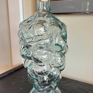 Green Grape, Bottle, Barware, Glass Art, Vintage Glass, Liquor Decanter ...