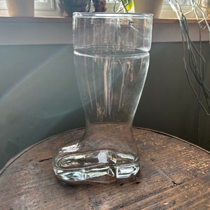 Santa Boot Vase/mug, Clear Glass - Etsy