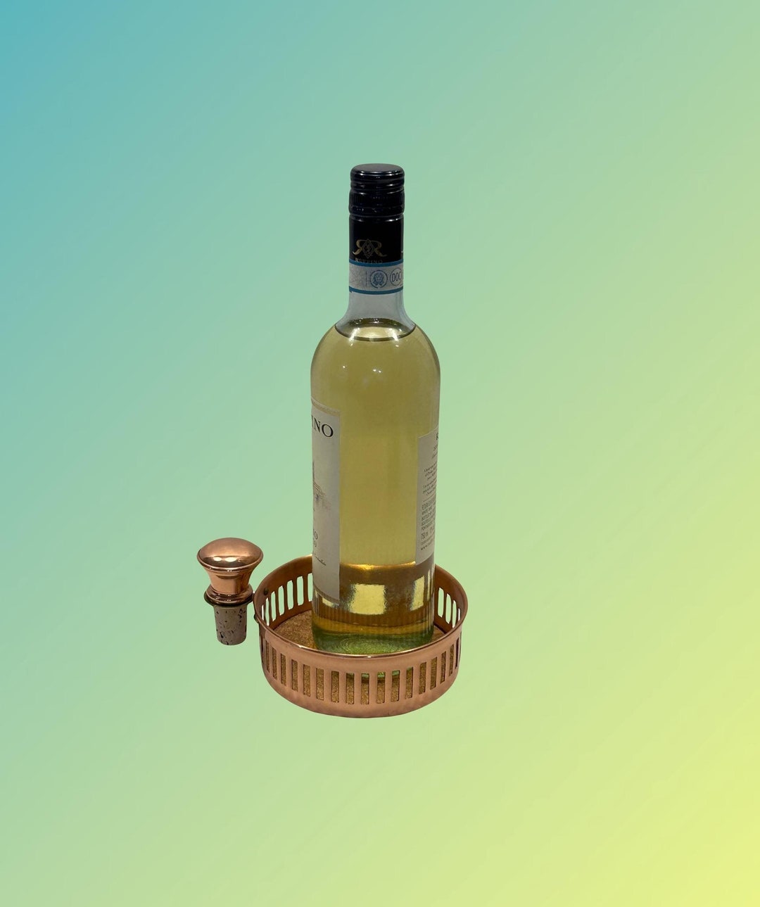 Wine Bottle Coaster, Stopper, Copper, Vintage - Etsy