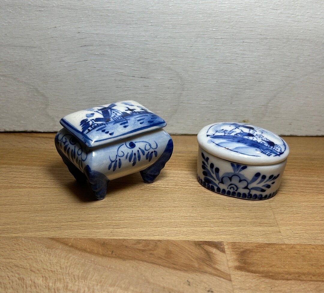 Delft Trinket Box - Etsy