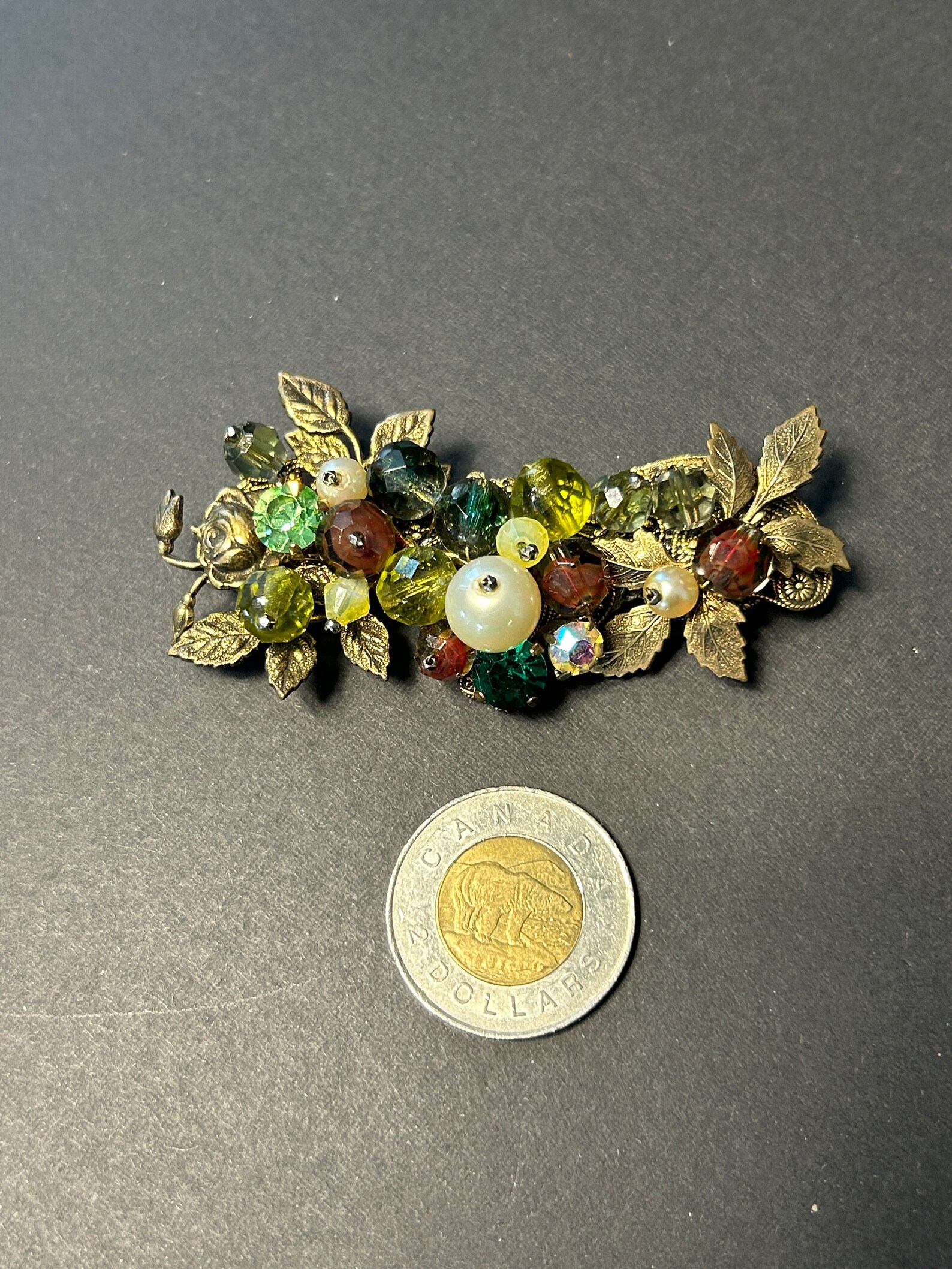 Miriam Haskell and Alice Caviness Style, Vintage Unsigned Brooch and ...