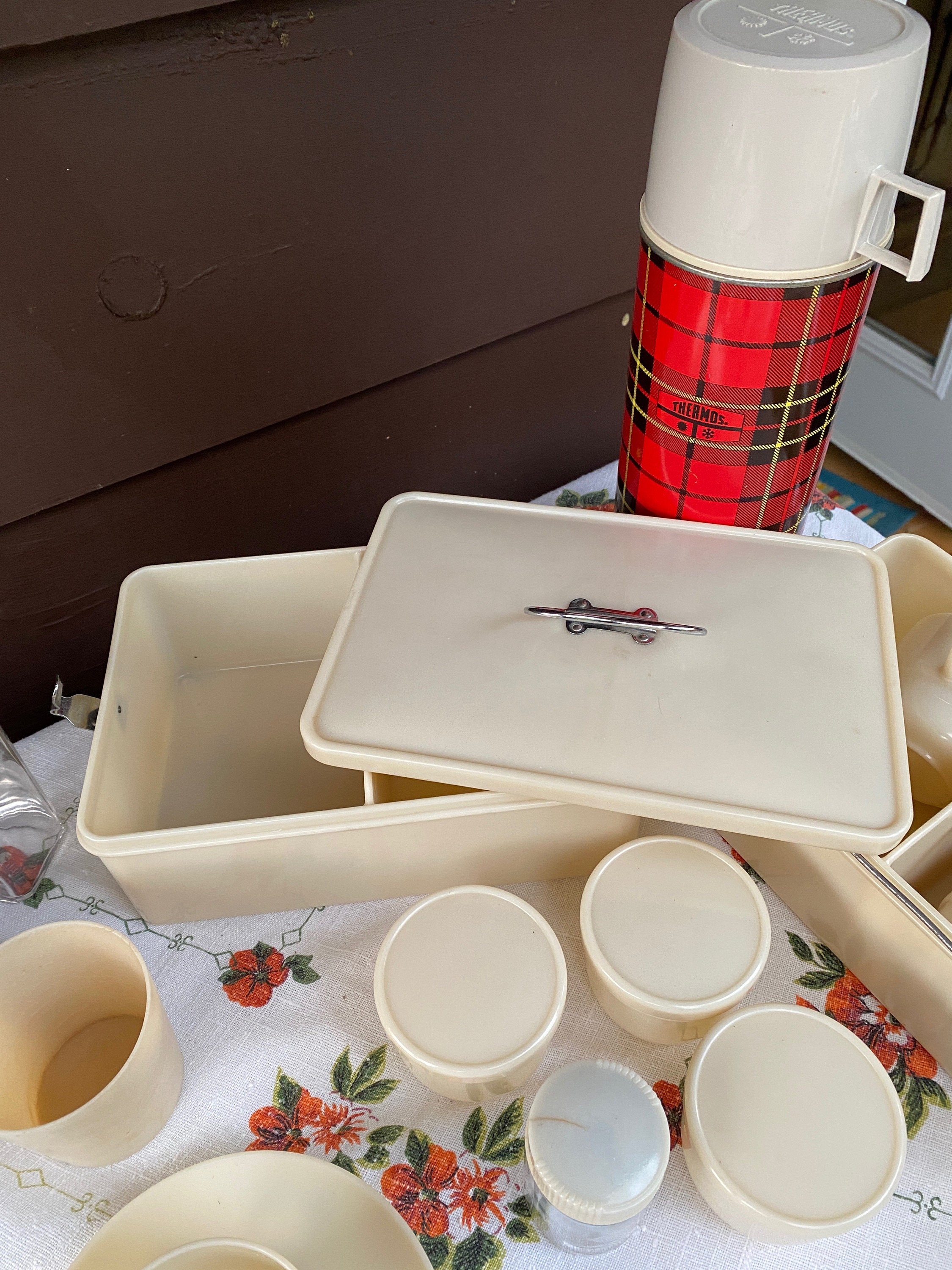 Coracle Antique Wicker Picnic Basket for 6 People - Etsy