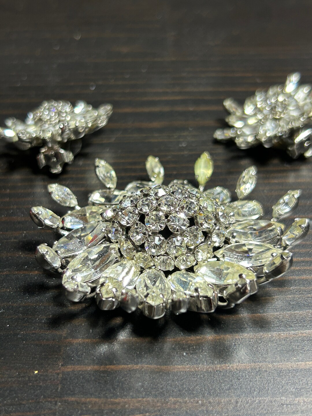 Sherman Brooch and Clip Earrings - Etsy Canada