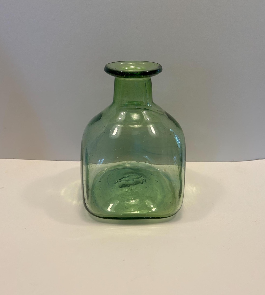 Deep Pontil Glass Vase, Unmarked - Etsy