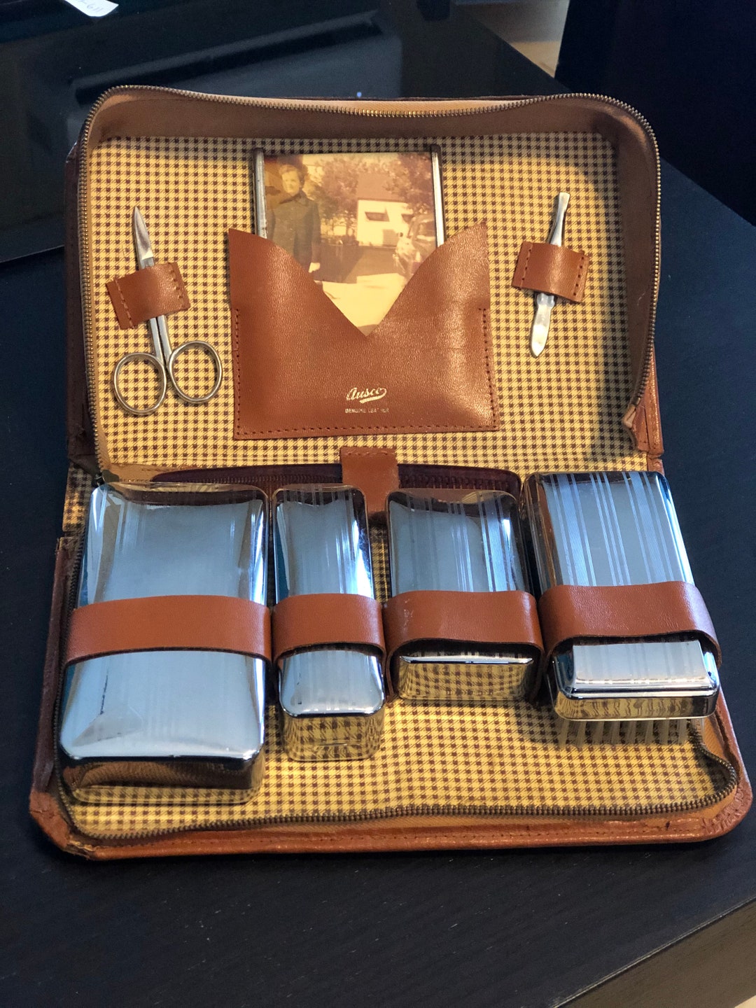 Men's Vintage Travel Grooming Kit - Etsy