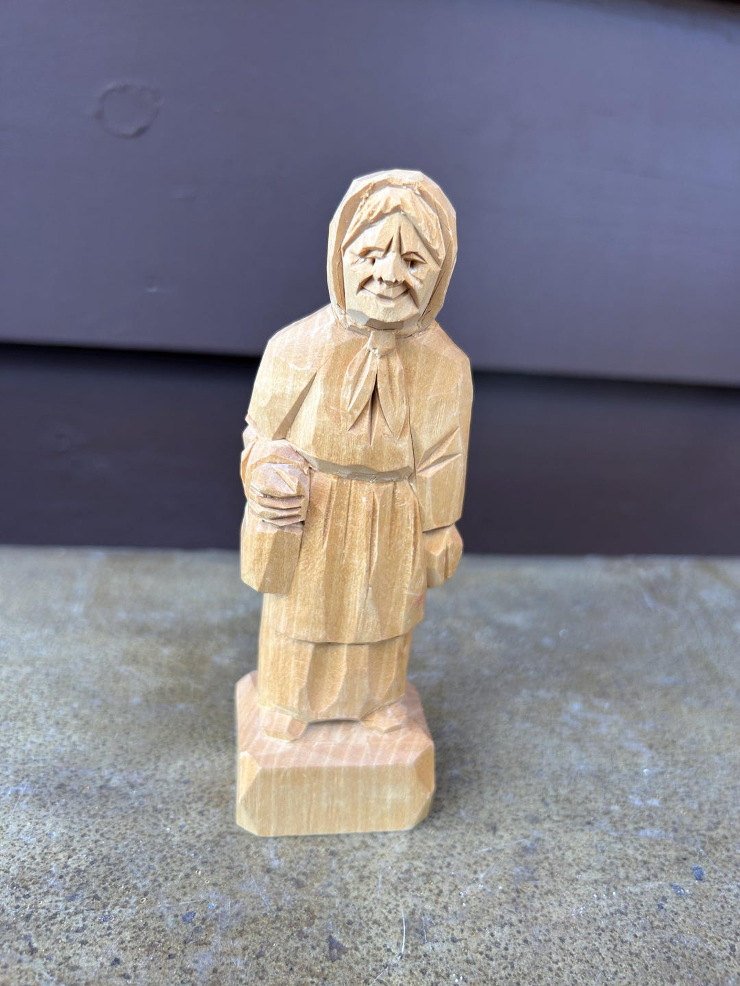 Wood Carving Woman Settler, Quebec, Folk Art - Etsy