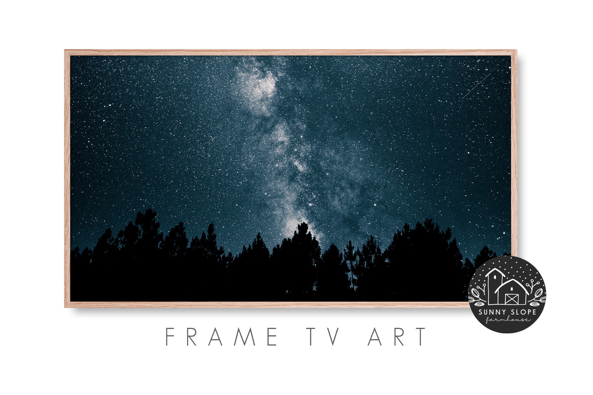Night Sky Frame Tv Art Stars Tv Art Galaxy Tv Art Nature - Etsy