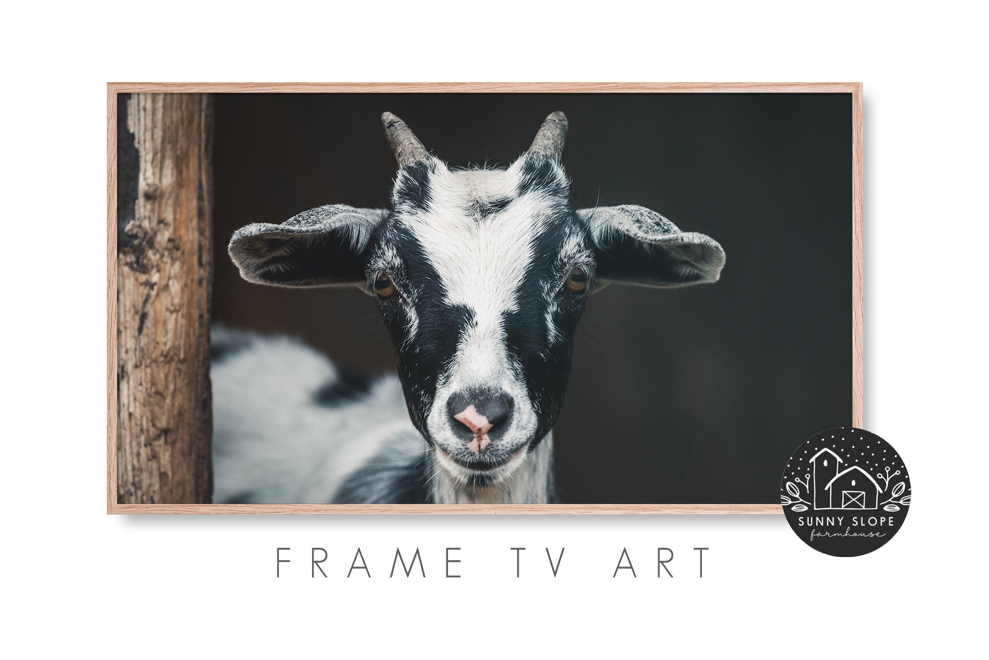 Samsung Frame Tv Art Goat, Farm, Farmhouse, Dairy, Countryside ...