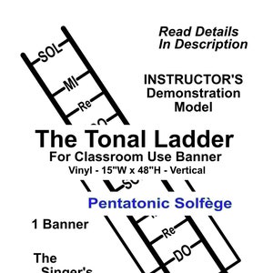 1 Banner the Tonal Ladder Pentatonic Solfege Do Re Mi Sol - Etsy