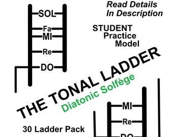 30 Ladder Pack - the Tonal Ladder, Chromatic Solfege, Do Re Mi Fa Sol ...
