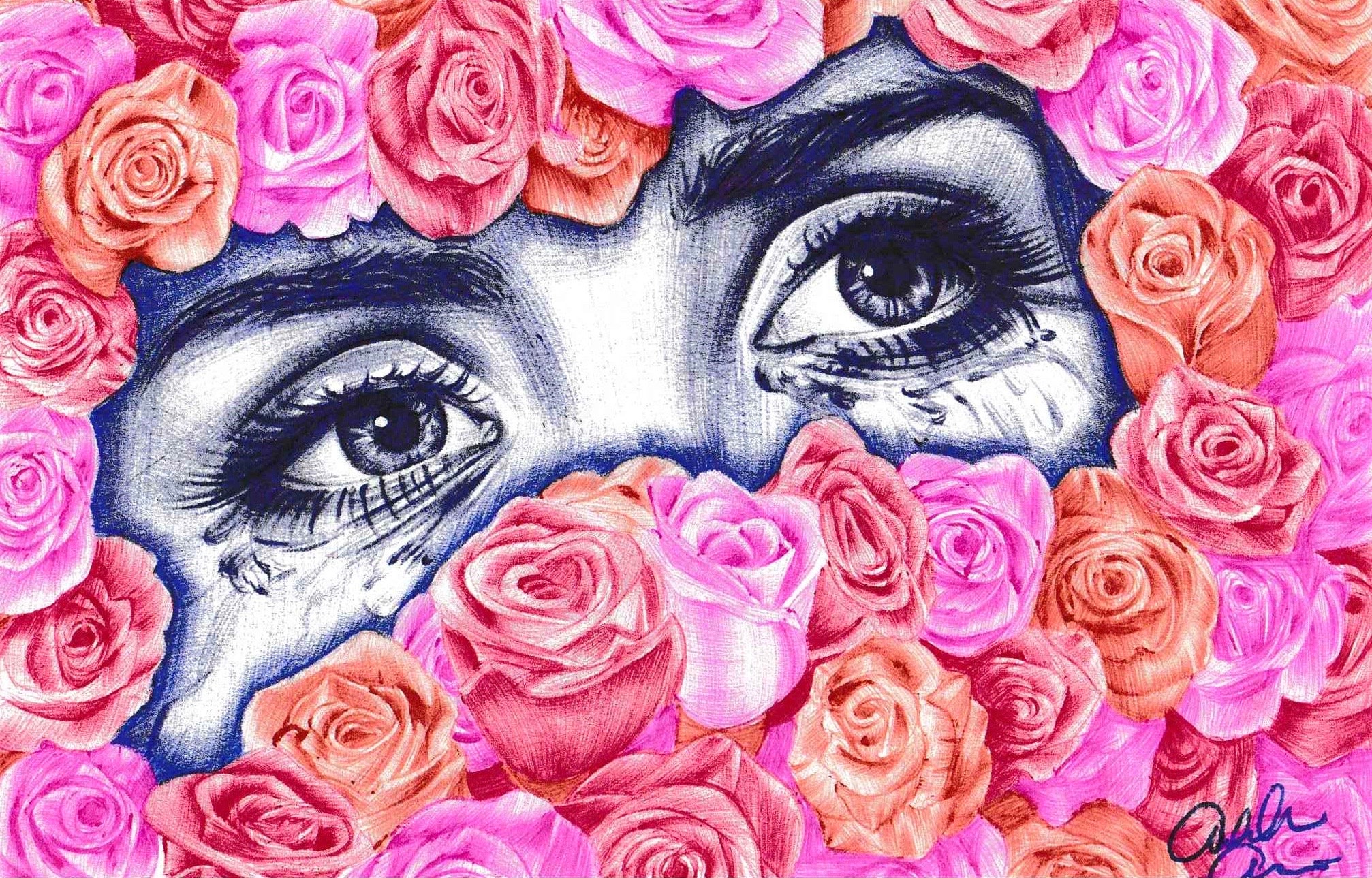 Custom Ballpoint Blue Pen Portraits - 100% Hand Drawn - Etsy