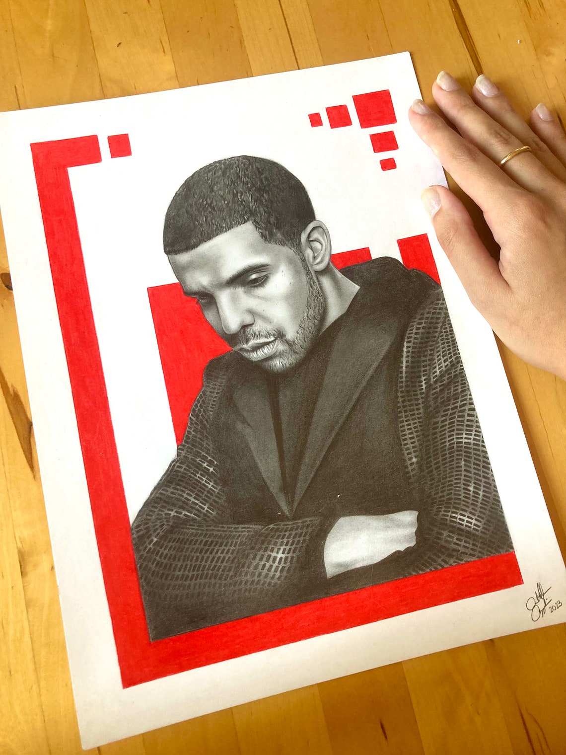 Drake Hand-drawn Portrait Prints - Etsy