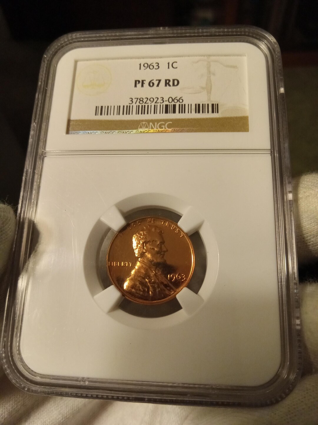 1963-P Lincoln Memorial Penny Proof BU Brilliant Uncirculated 95 % ...