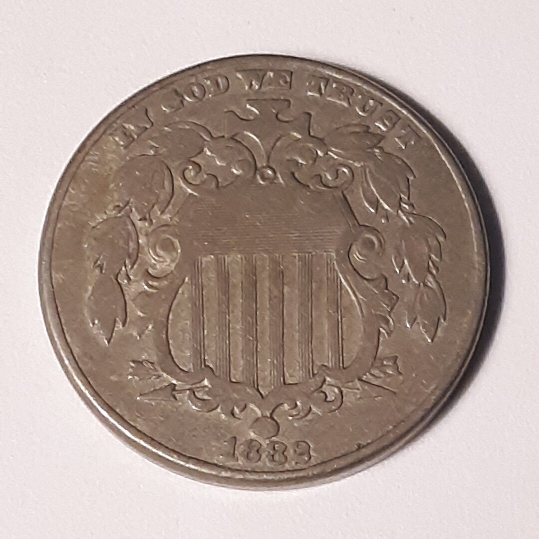 1882-P Sheild Nickel Circulated 90% Silver Toned - Etsy