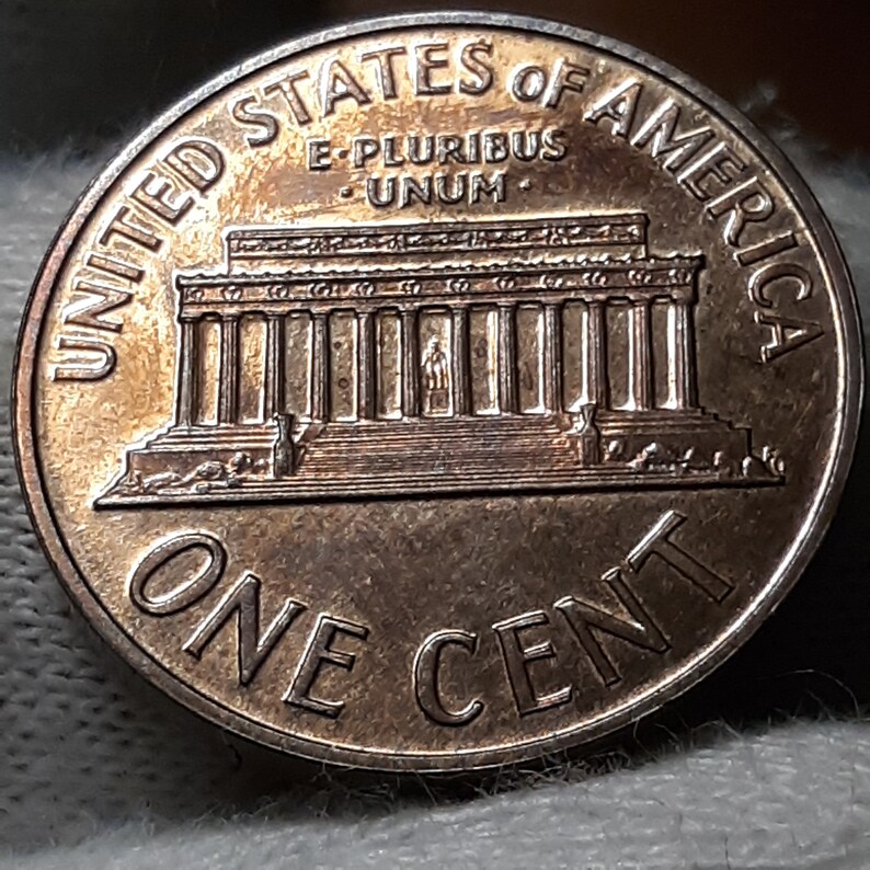 1961-P Lincoln Memorial Penny proof UNC Uncirculated 88% Copper Toned ...