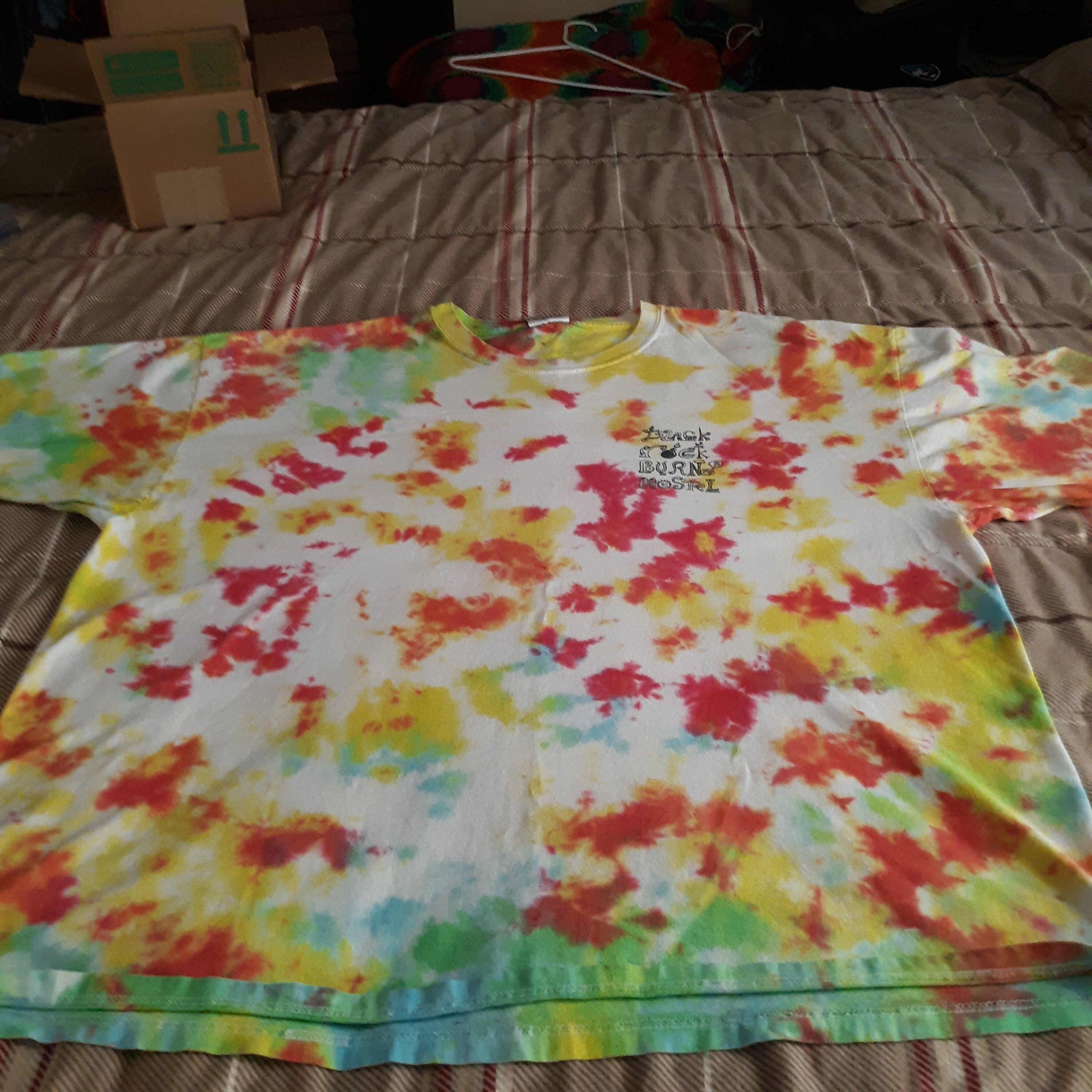 Burning Man Black Rock Burner Hostel Tye Dye T-shirt XXL Used - Etsy