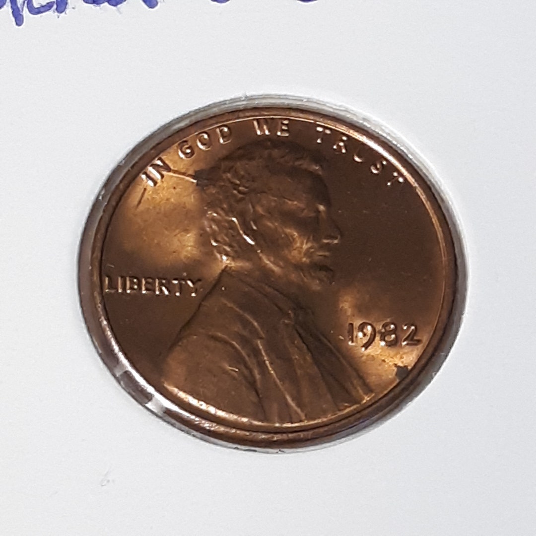 Error 1982-P Lincoln Memorial Penny Error: Cracked Die on - Etsy