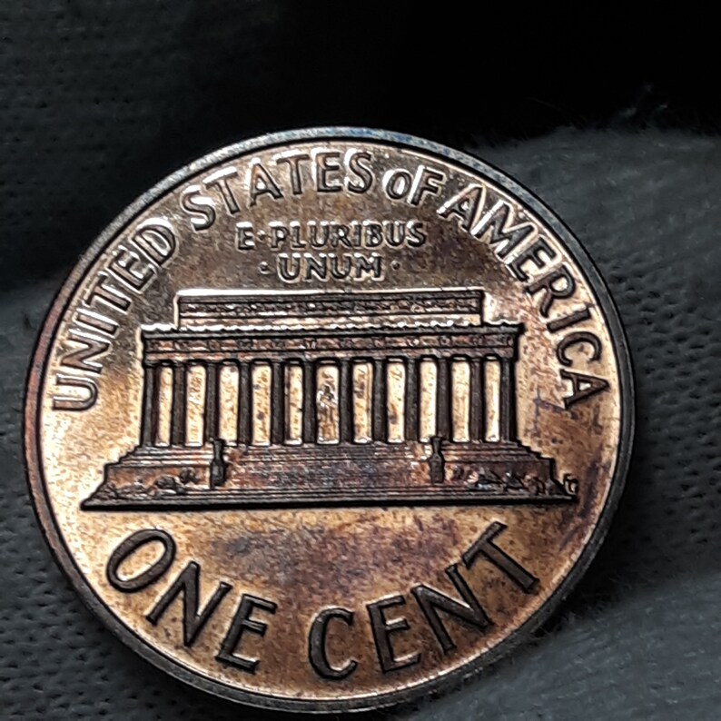 1961-P Lincoln Memorial Penny proof UNC Uncirculated 88% Copper Toned ...