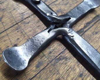 Hand Forged Cross - Etsy