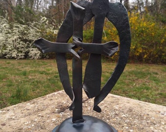 Hand Forged Cross Large - Etsy
