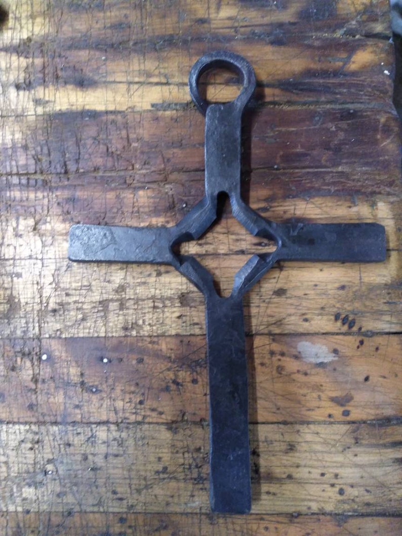 Hand Forged Cross, Large - Etsy