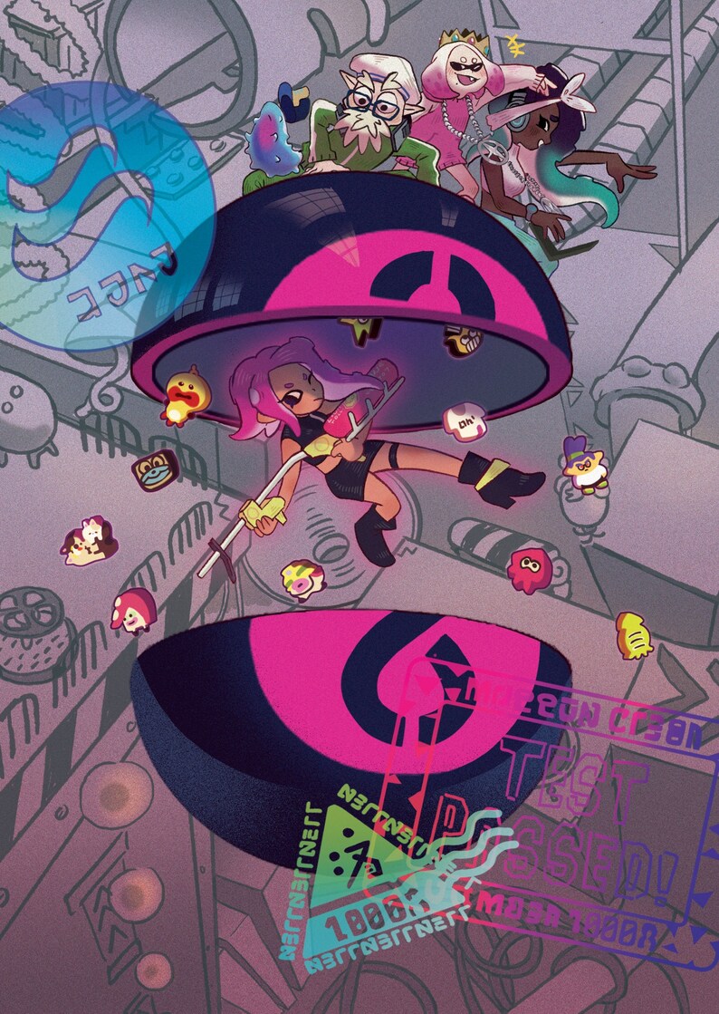 Splatoon 2 Octo Expansion Print | Etsy