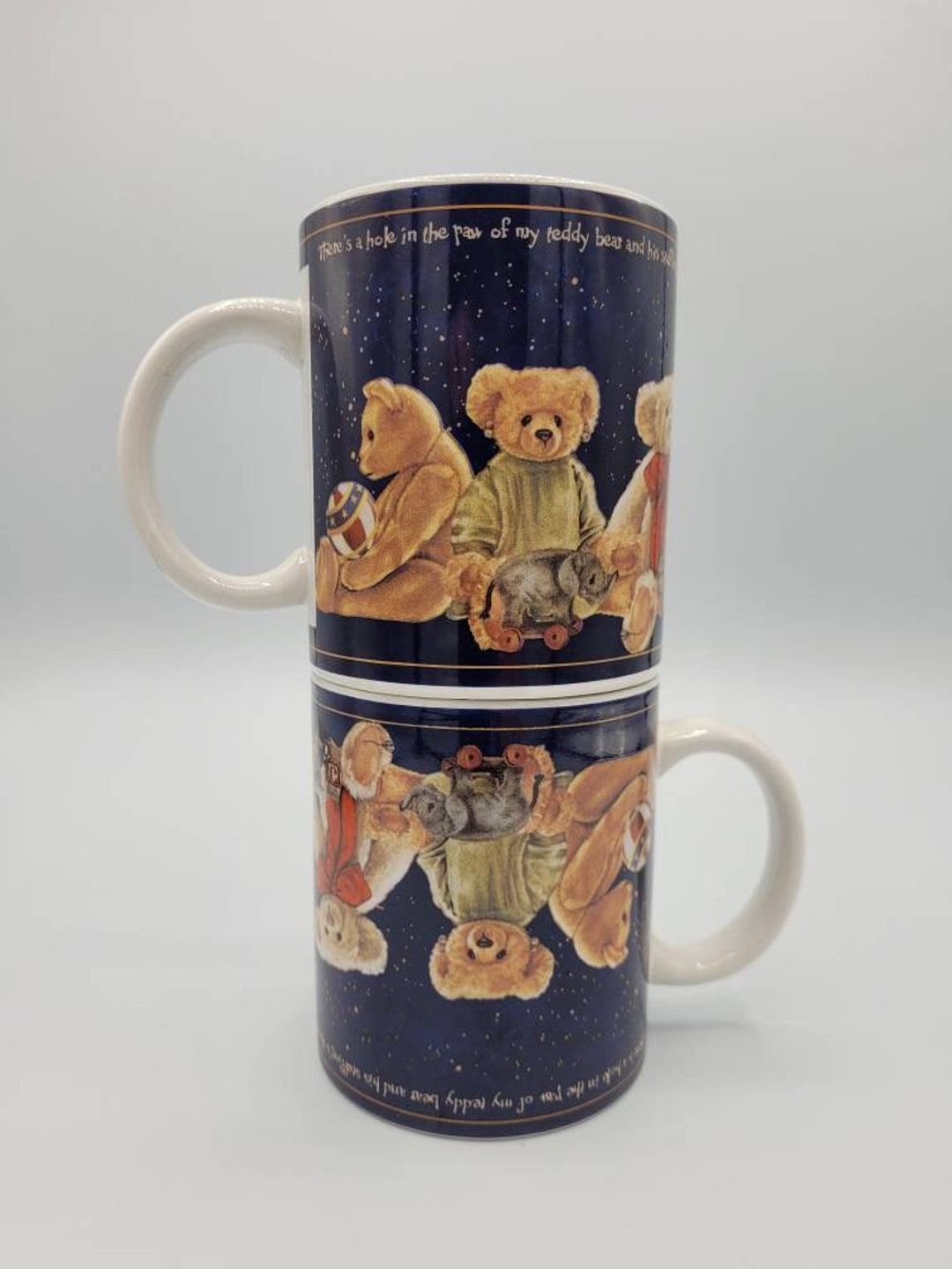 2pc Teddy Bear 10oz Coffee Tea Mugs - Etsy