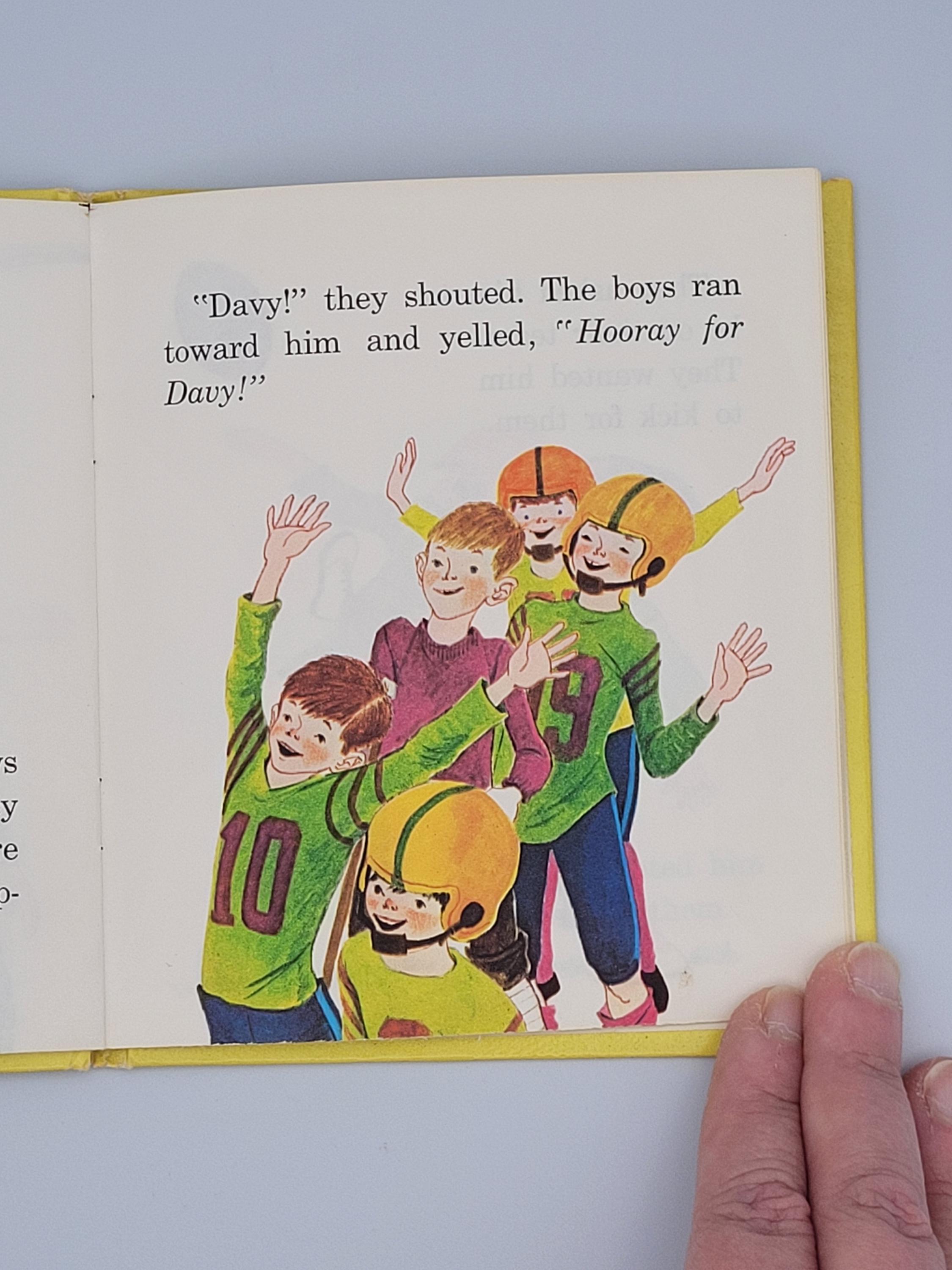 Whitman Book Davy Plays Football - Etsy