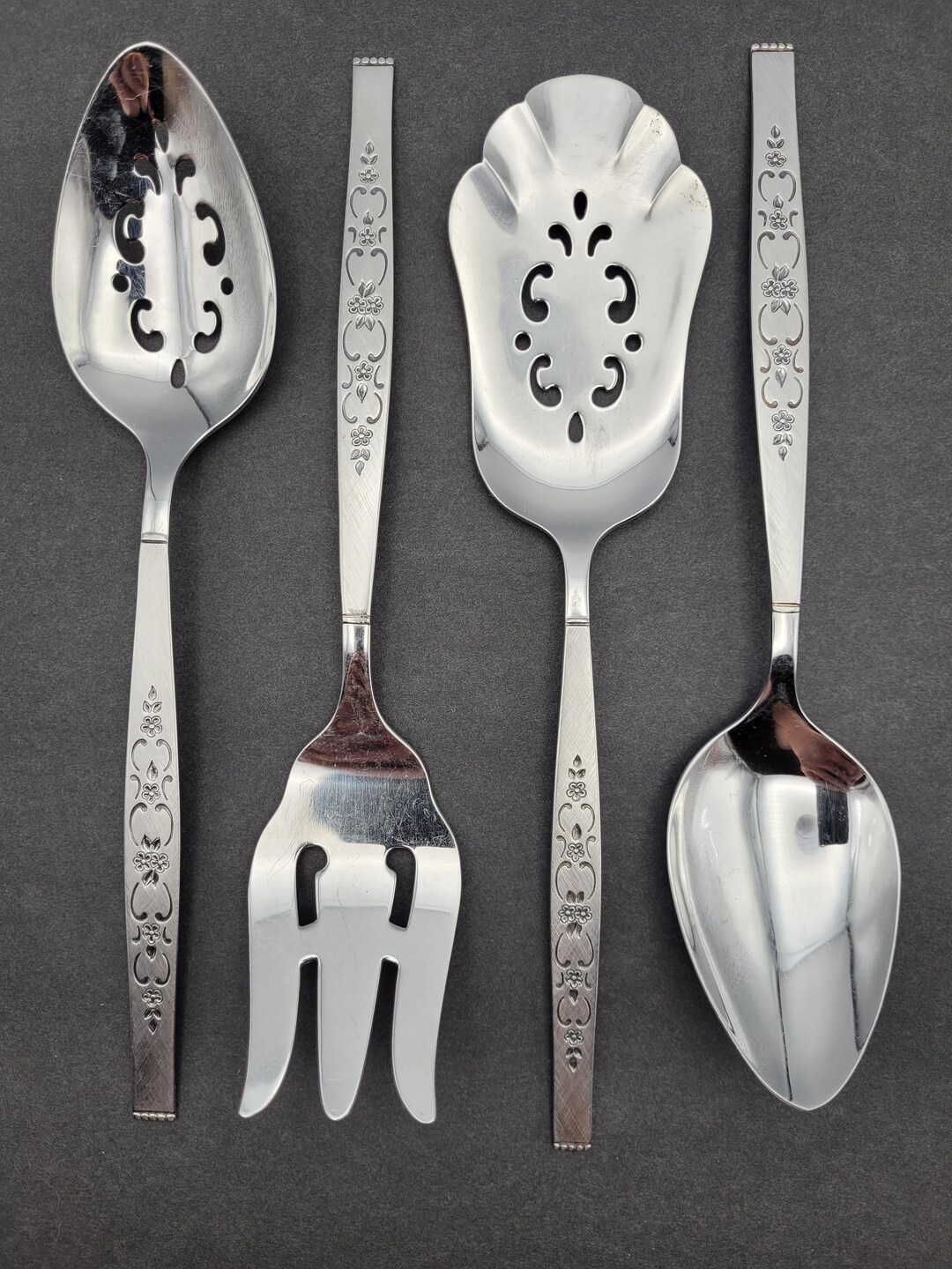 Wm. Rogers Stainless Spanada Silverware Serving Utensils - Etsy