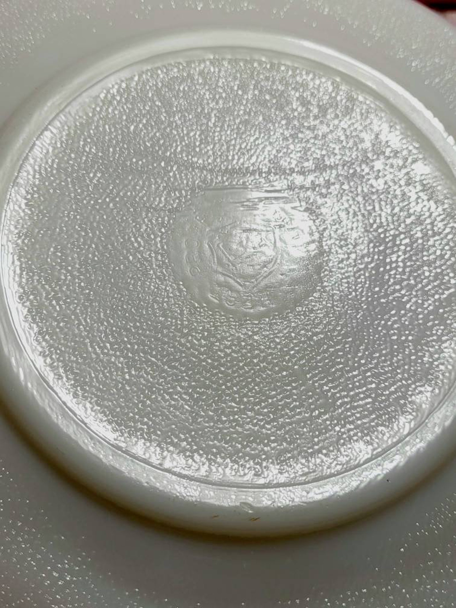 8 Federal Milk Glass Blue Flower Scroll Round Cake Dish - Etsy