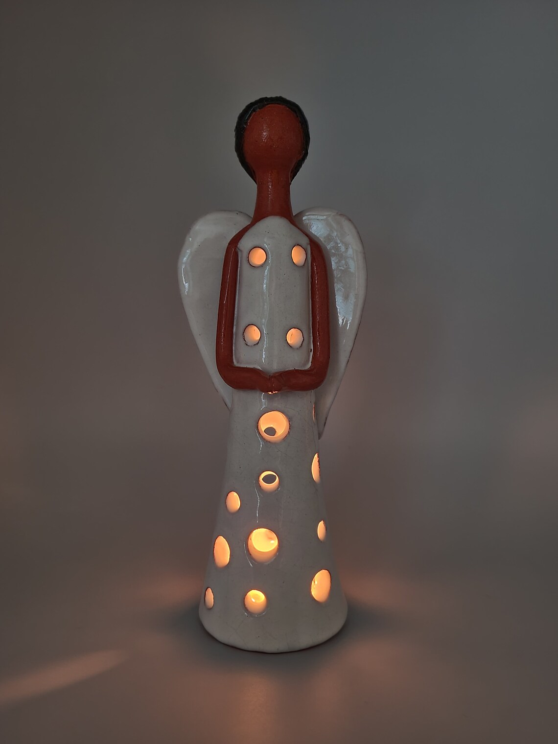 Artesania Lime Pottery Faceless Angel Figure - Etsy