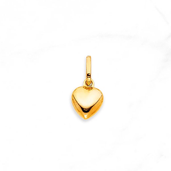 Gold Heart Charm - Etsy