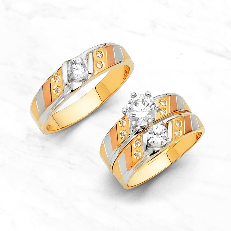 14k Gold Ring Set - Etsy