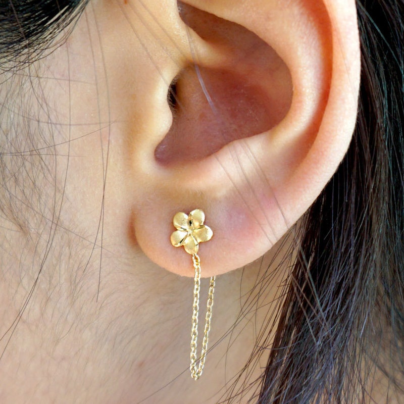 Gold Chain Earrings - Etsy