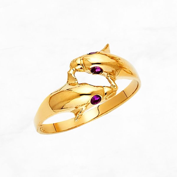 Dolphin Ring - Etsy