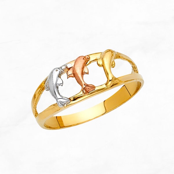 Dolphin Ring - Etsy